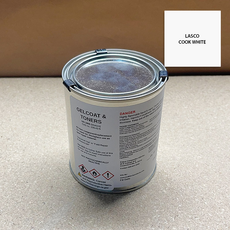 GELCOAT LASCO COOK WHITE PINT – MTP